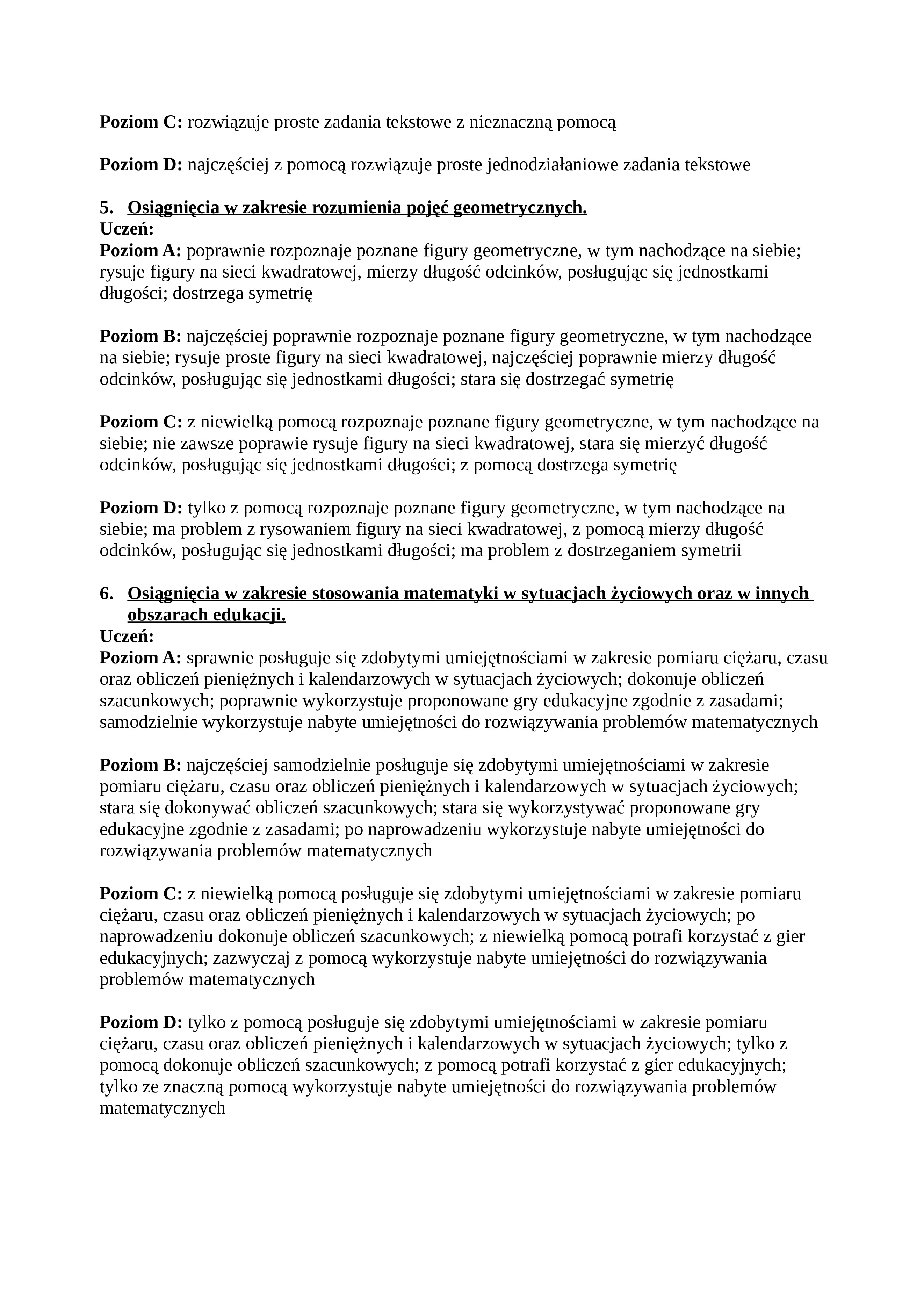 Przykładowa ocena ucznia – autyzm.life i neuroróżnorodni